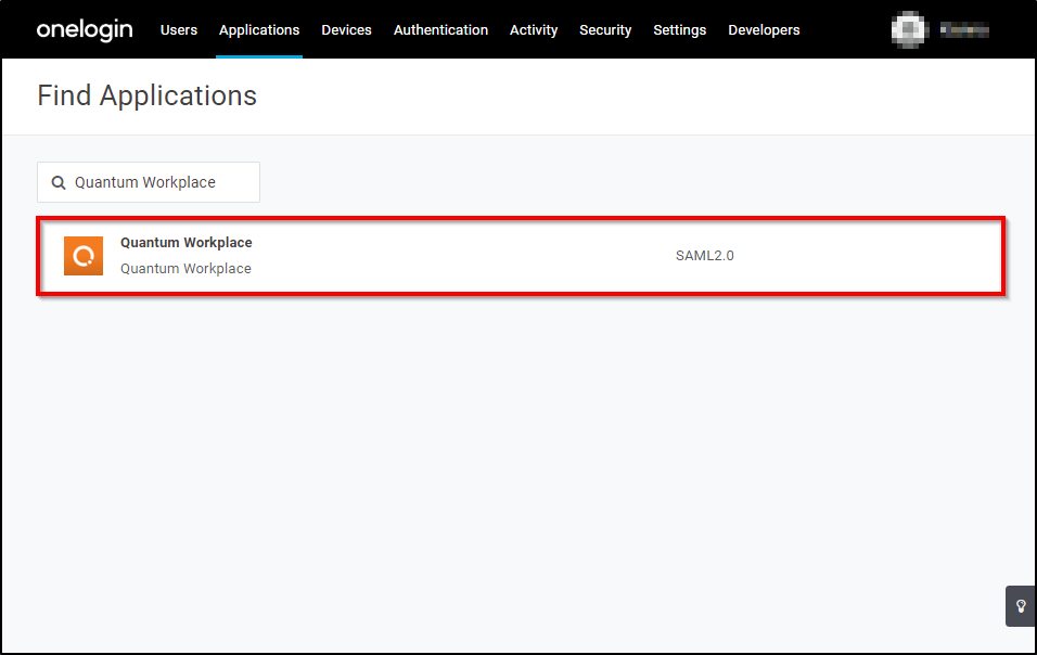 OneLogin SAML SSO Setup With Quantum Workplace