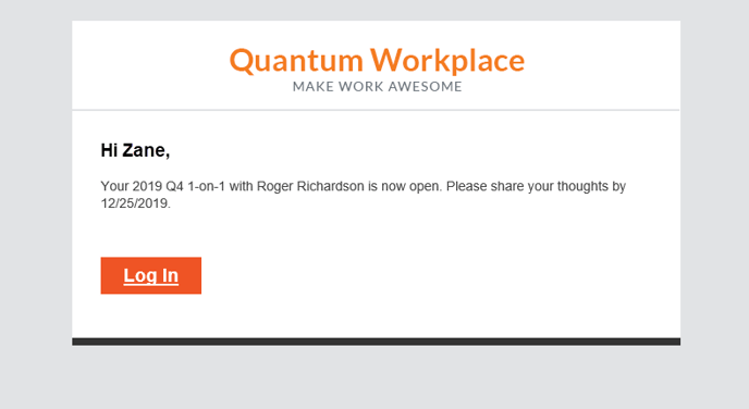 1-on-1 Email Notifications