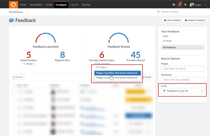 How to Nudge Feedback Providers