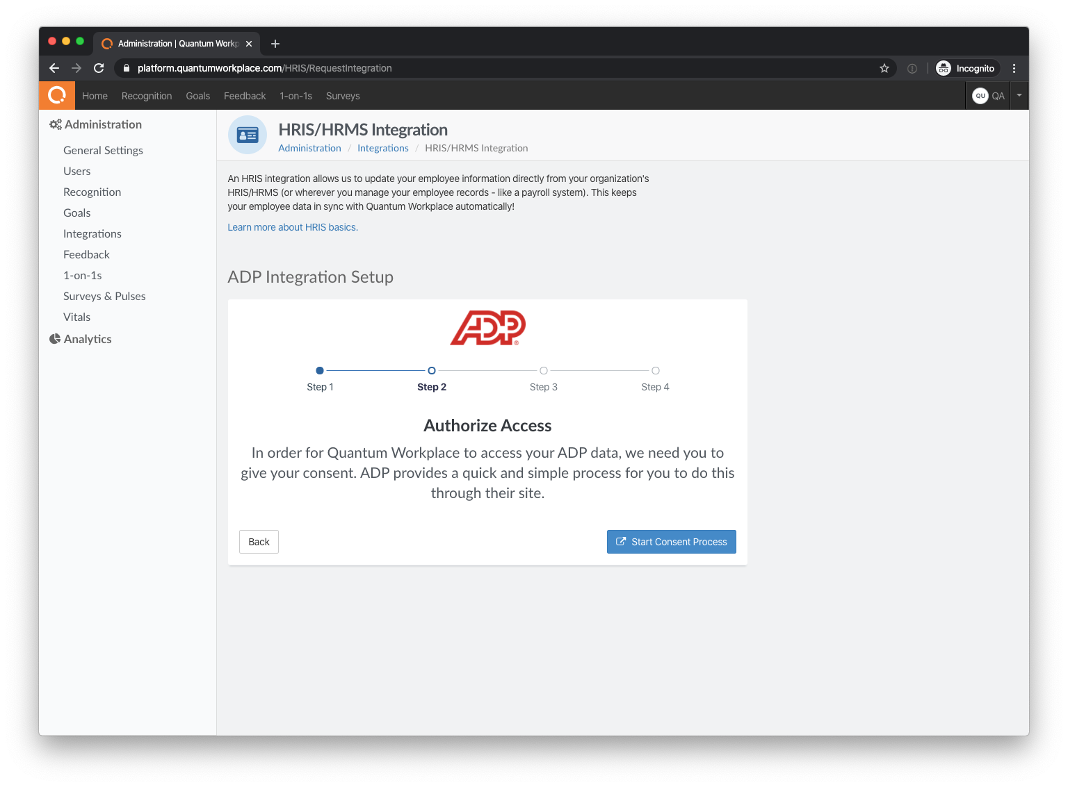 How to establish your HRIS integration with ADP Workforce Now®