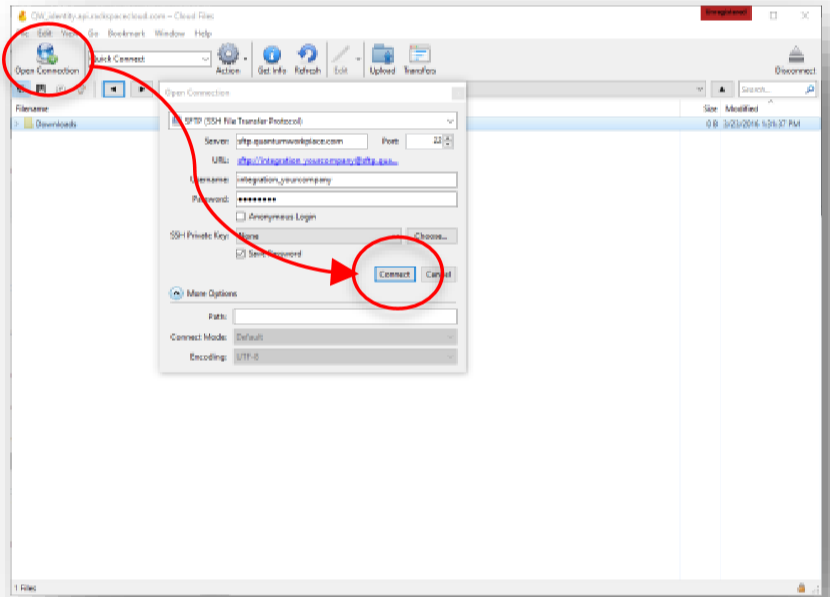 How to Access Your SFTP Site Manually