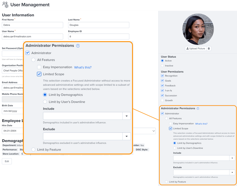 Assign a User to an Admin Role