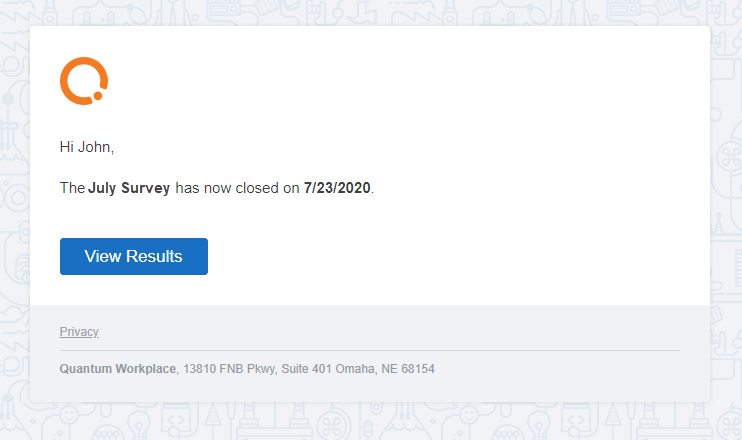 Survey Email Notifications