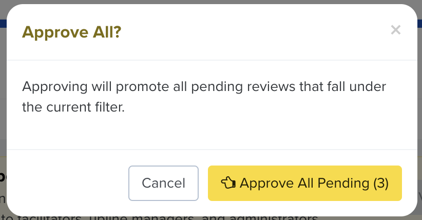Performance Review Approval Process