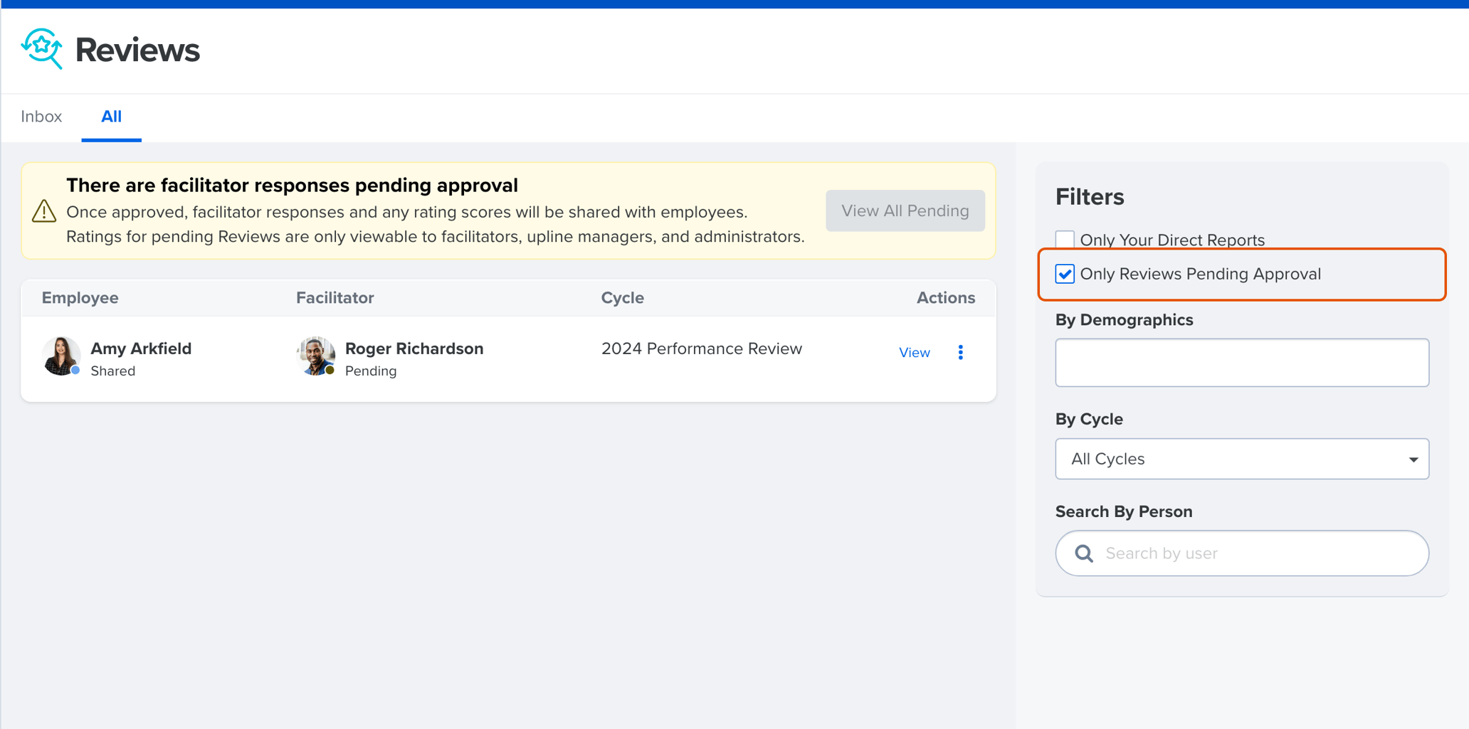Performance Review Approval Process