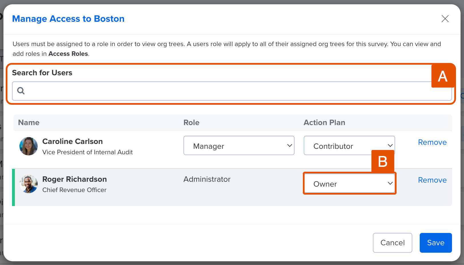 Assign Users to an Action Plan