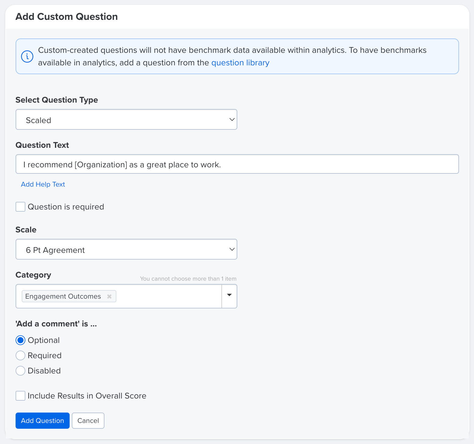 Create Survey Questions