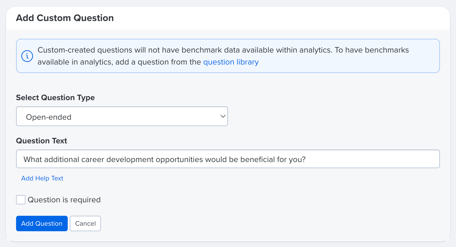Create Survey Questions