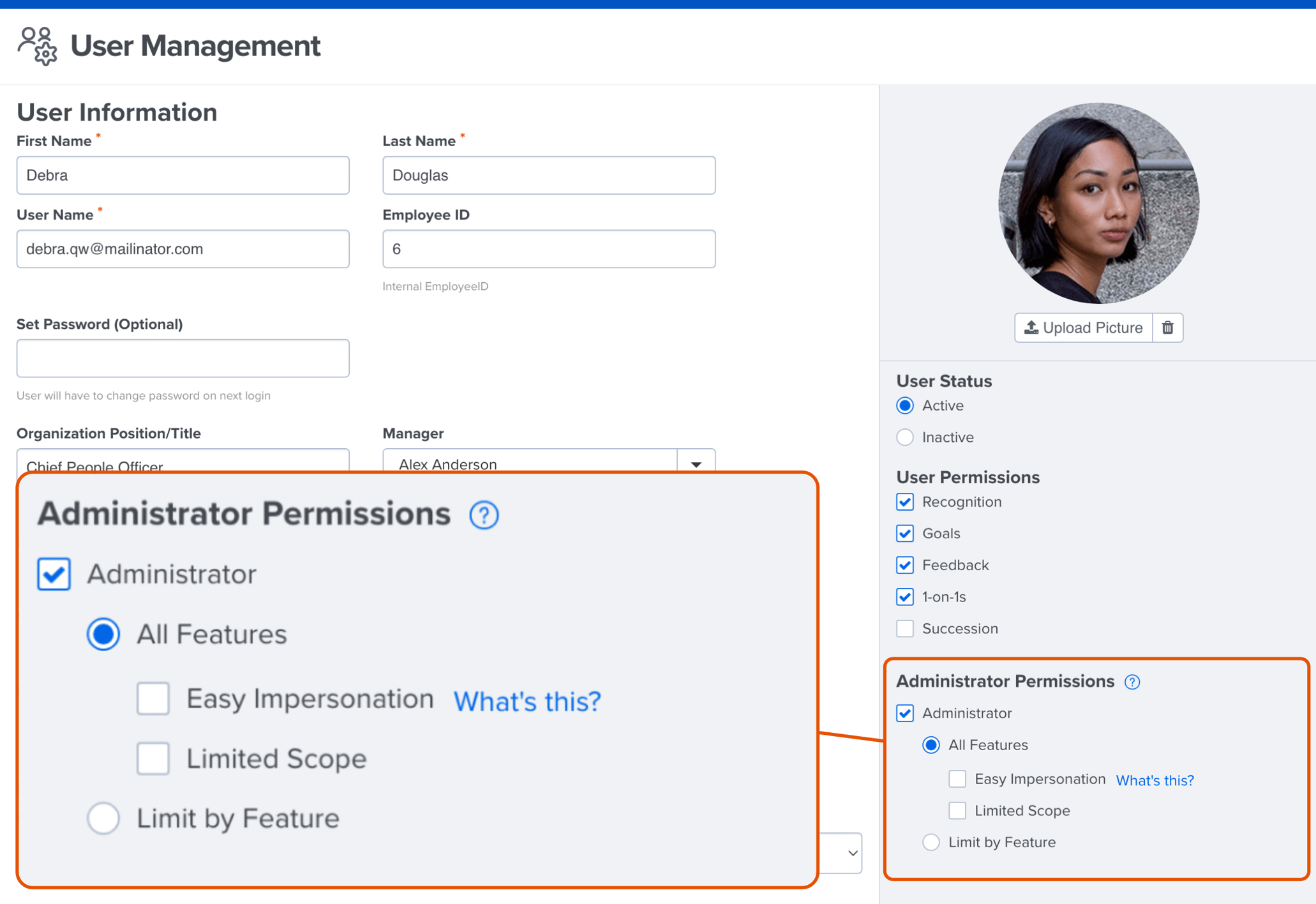 Assign a User to an Admin Role