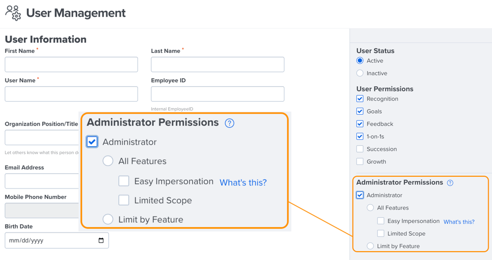 Assign a User to an Admin Role