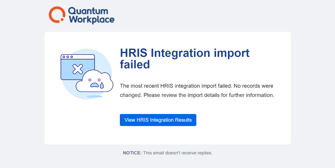 HRIS Integration Notifications