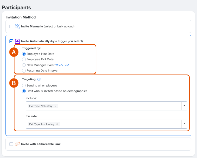 Launch an Exit Survey