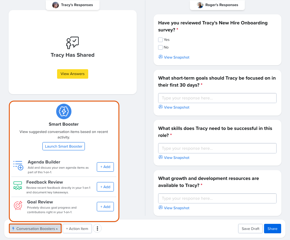 1-on-1 Conversation Boosters