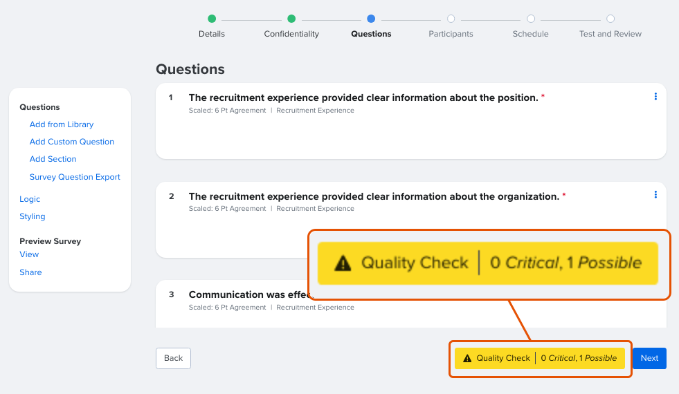 Survey Quality Checks