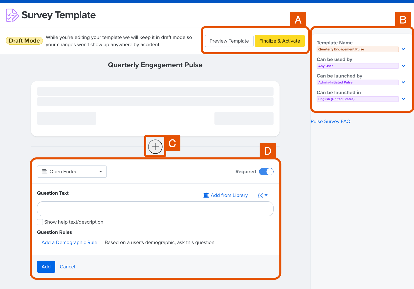 Create & Manage Survey Templates