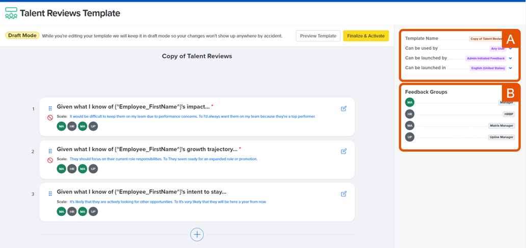 How to Customize a Talent Review Template