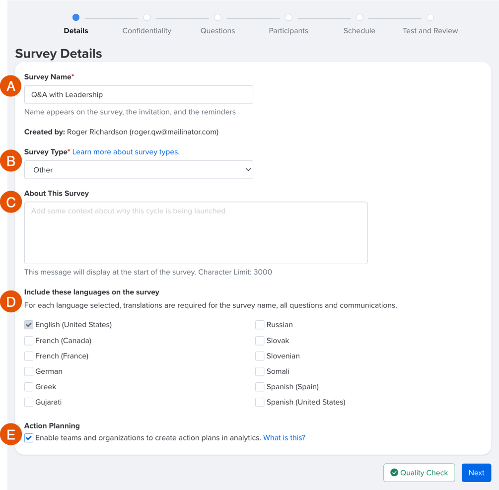 Launch a Survey with Multiple Submissions