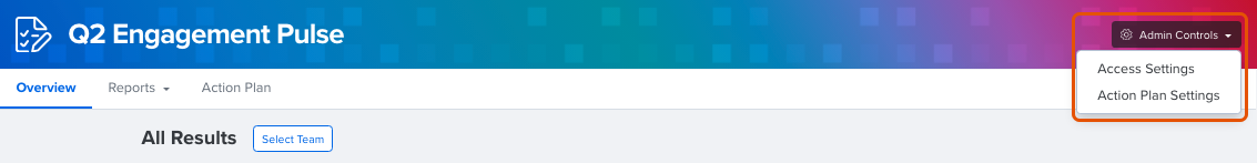 Survey Access Settings