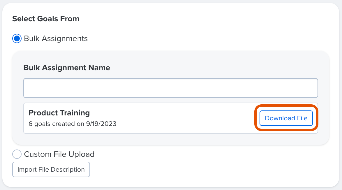 How to Use Bulk Goals