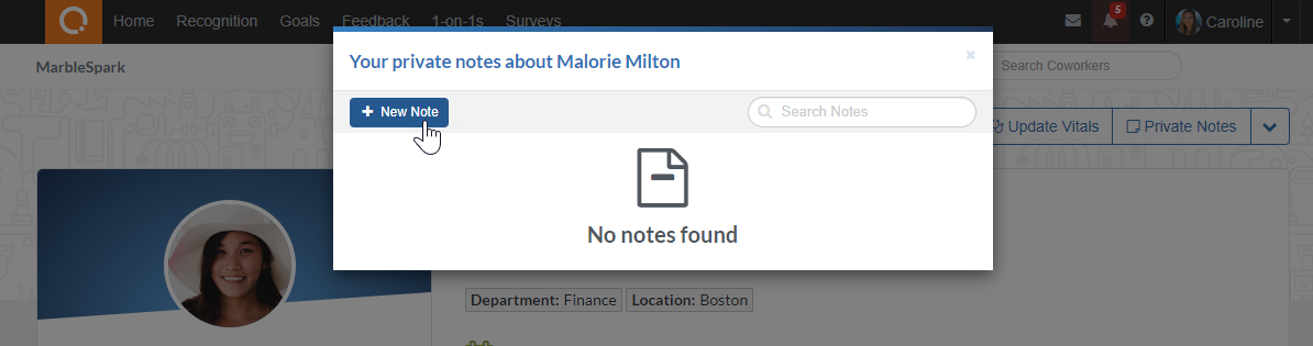 How to Use Private Notes
