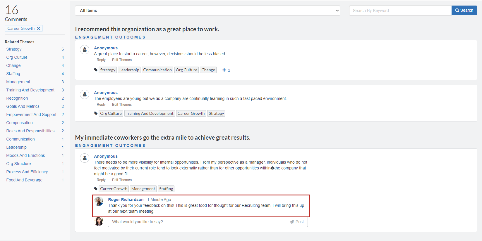 How to Reply to a Comment on a Survey
