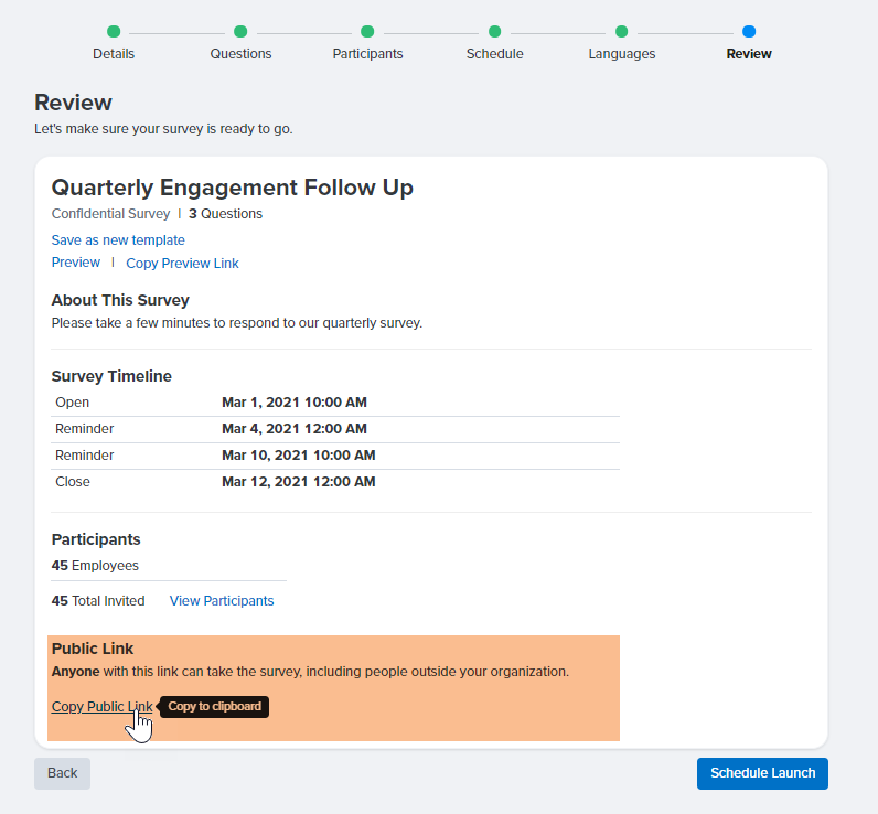 How to Launch a Survey
