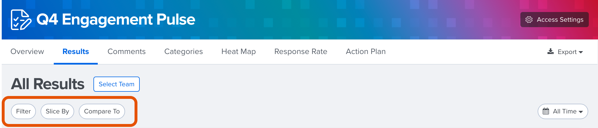 How to Use the Results Report