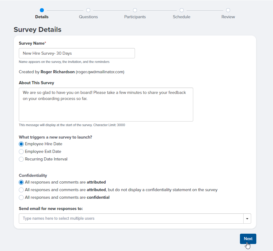 How to Launch an Automated Survey