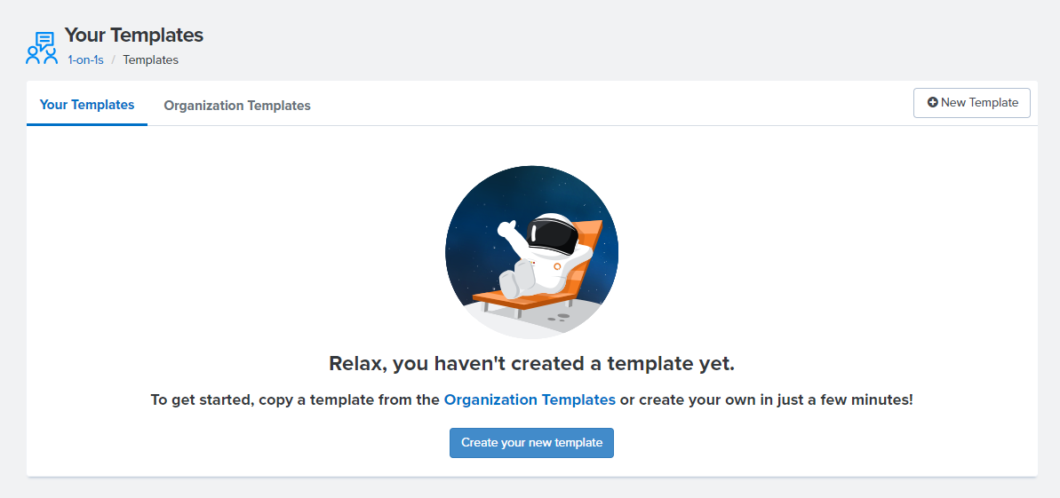 How to Create your own 1-on-1 Template